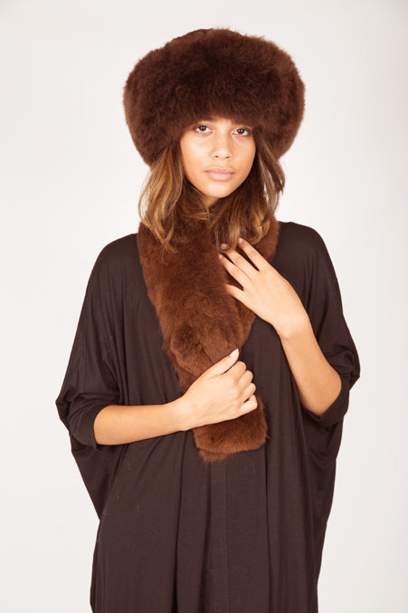 Alpaca Russian Stole - Brown – Inca Heritage NYC