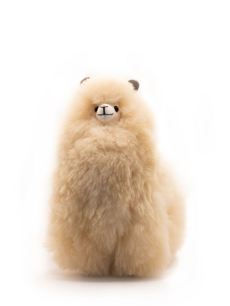 Alpaca Stuffed Toy - Beige - Champagne Alpaca- 15 inch – Inca Heritage NYC
