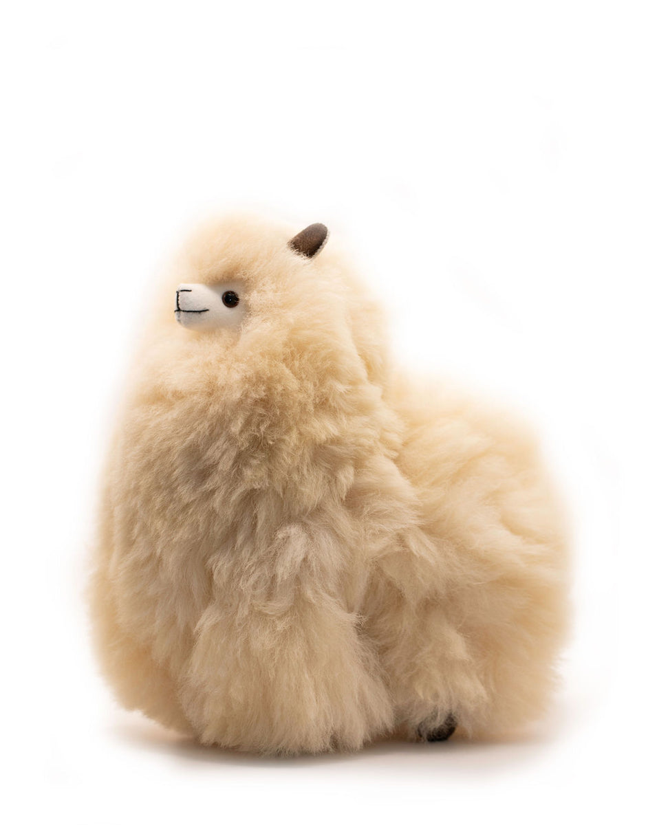 Alpaca Stuffed Toy - Beige - Champagne Alpaca- 15 inch – Inca Heritage NYC