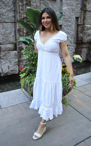 Summer Cotton Dress- Jana White – Inca Heritage NYC
