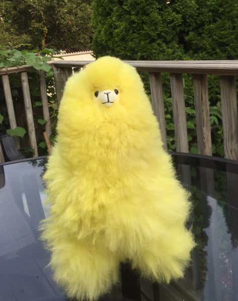 Alpaca Stuffed Toy - Yellow Alpaca – Inca Heritage NYC