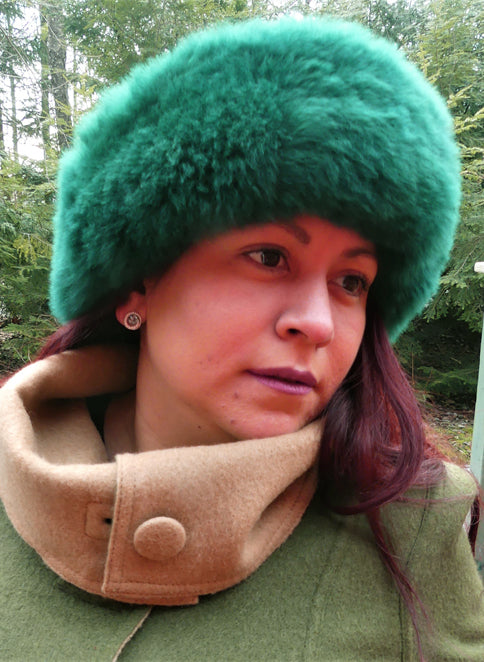 Alpaca Russian Hat - Emerald Green – Inca Heritage NYC